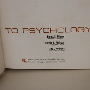Vintage Introduction to Psychology Hardcover School Books Lot of 2 ...
