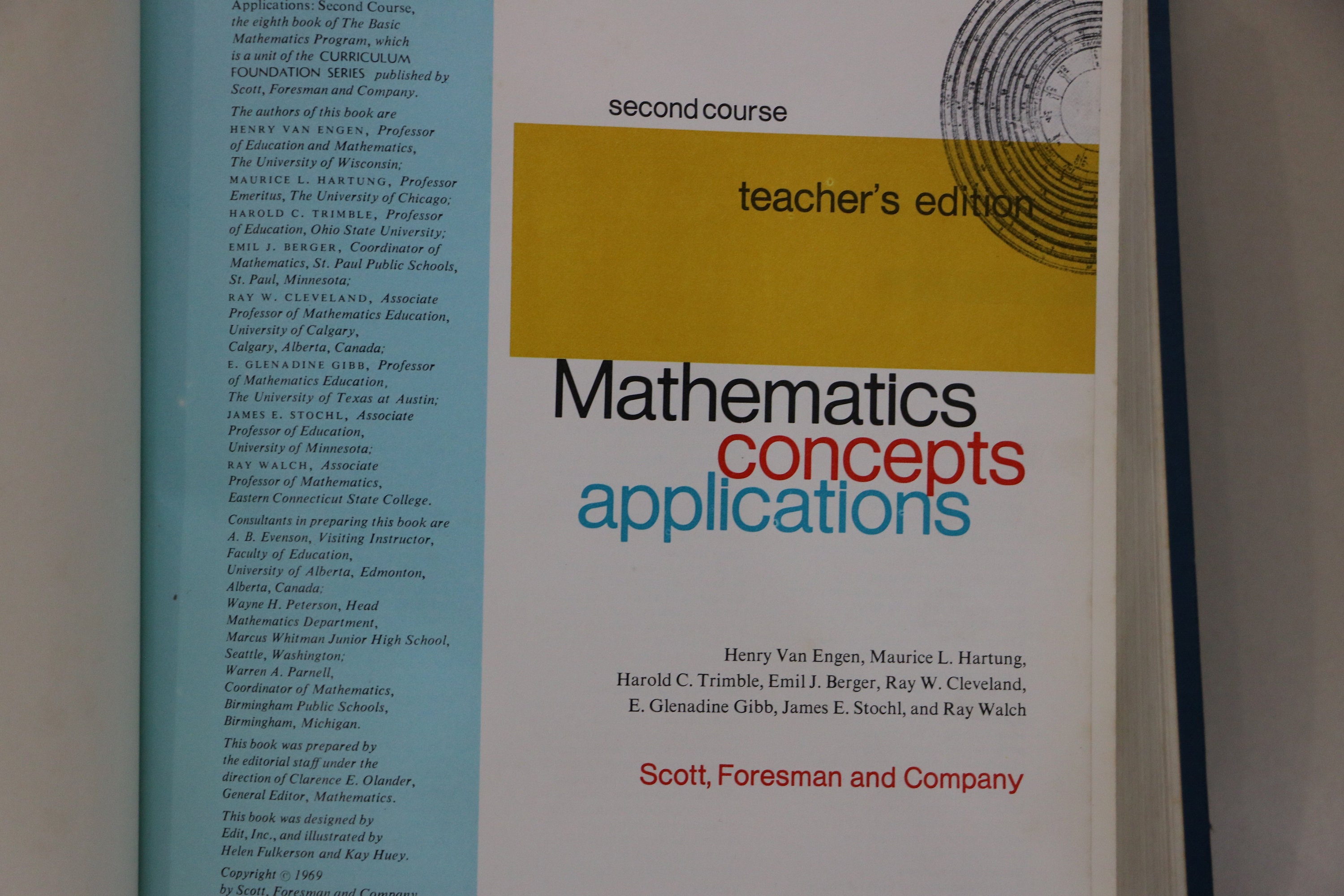 Math Mathematics Vintage Textbook School Books Hardcover Stacked Books ...