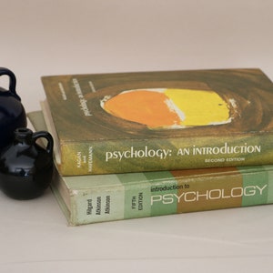 Vintage Introduction to Psychology Hardcover School Books Lot of 2 ...