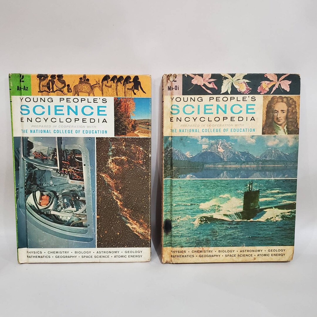 Young People's Science Encyclopedia Books - 2 Book Lot Volume 2 & 12 ...