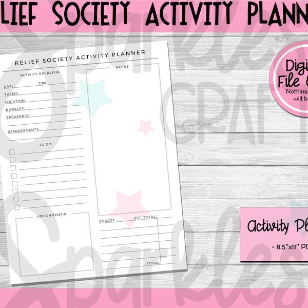 2024 Relief Society Planner - Etsy