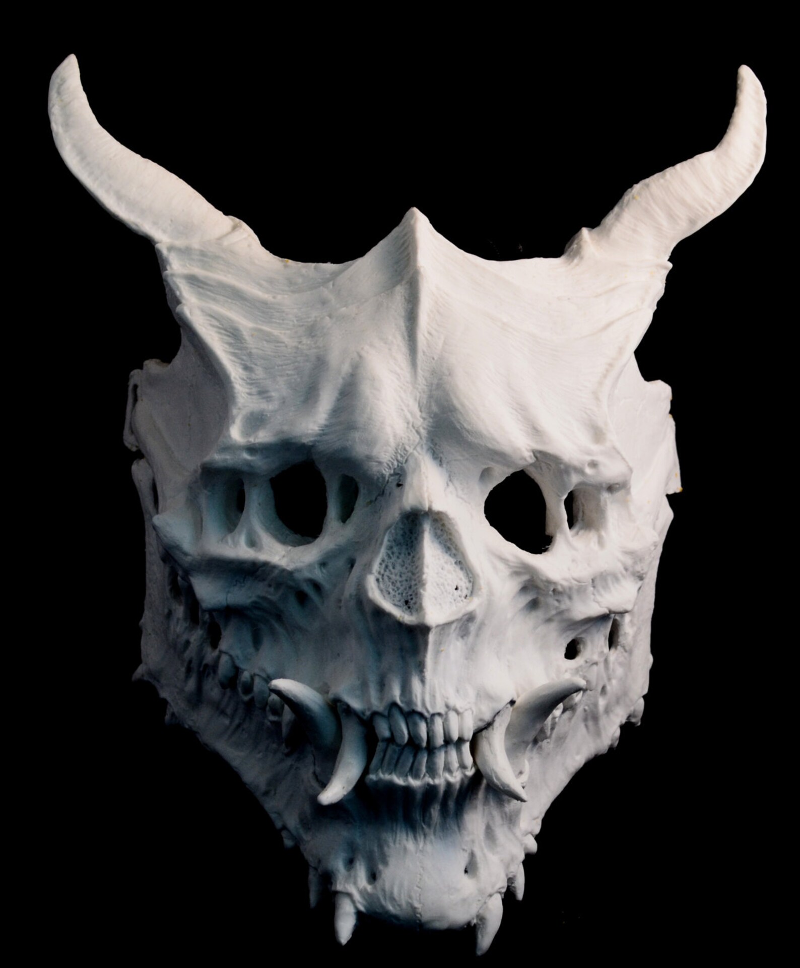 Pre-order Oni Skull Mask/demon Skull/ Horror Halloween, Costume, Mask ...