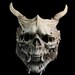 Pre-order Oni Skull Mask/demon Skull/ Horror Halloween, Costume, Mask ...