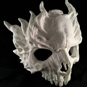 Dark Forest Nymph Skull Hard Resin Mask, Skull Mask, Forest Spirit Mask ...