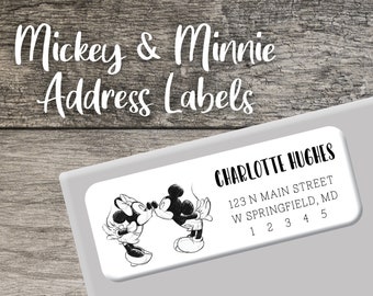 Mickey Mouse Address Labels | Etsy