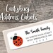 Ladybug Return Address Label Cute Lady Bug Beetle Personalized Address ...