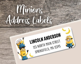 Minions Address Labels - Etsy