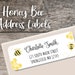 Honey Bee Return Address Labels, Bee Day Labels, Bumble Bee Party ...