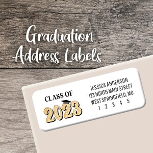 Graduation Return Address Labels Class of 2023 Label - Etsy