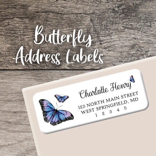 Butterfly Label - Etsy