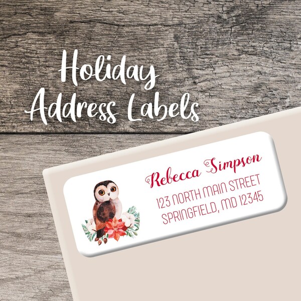 Owl Address Labels - Etsy