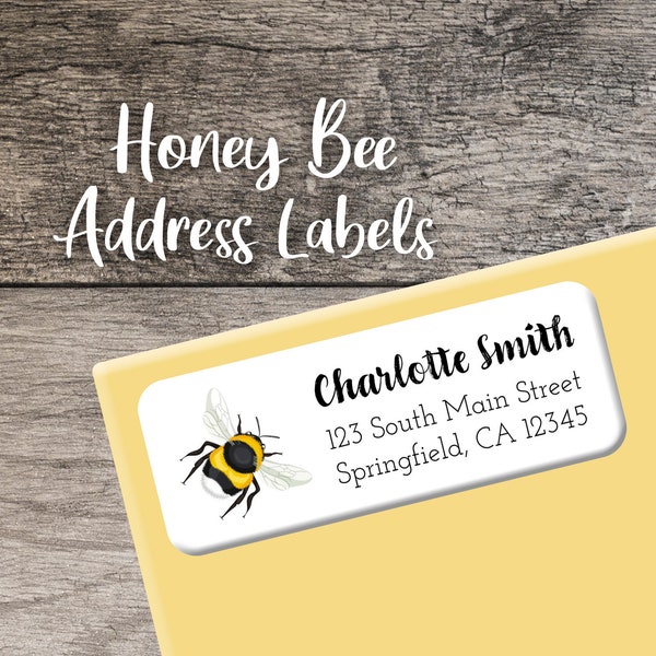 Honey Bee Labels - Etsy