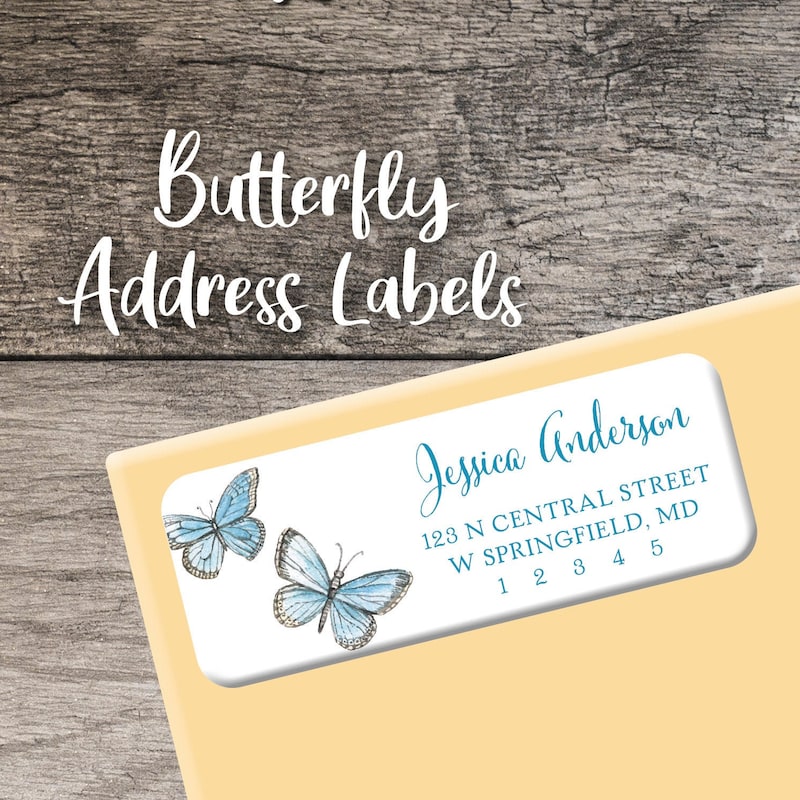 Butterfly Label - Etsy