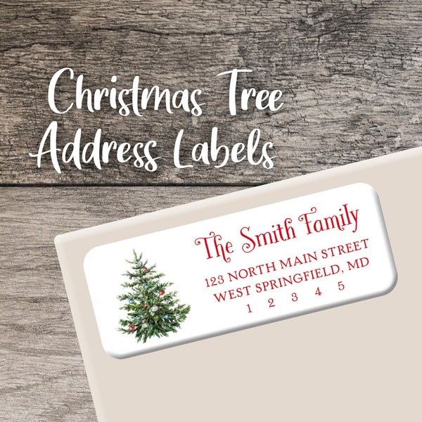 Christmas Tree Label - Etsy