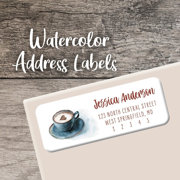 Custom Coffee Cup Label - Etsy