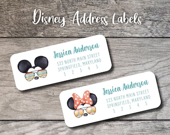 Mickey Mouse Return Address Labels - Etsy