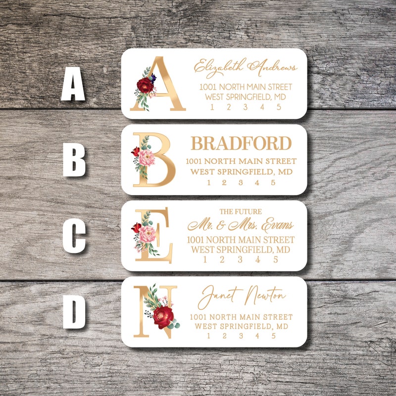 Monogram Address - Etsy