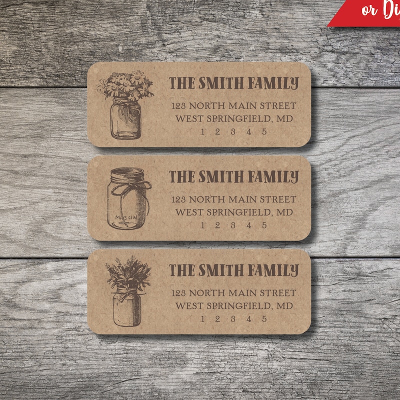 Kraft Jar Labels - Etsy