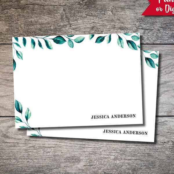 5 X 7 Eucalyptus Note Cards - Etsy