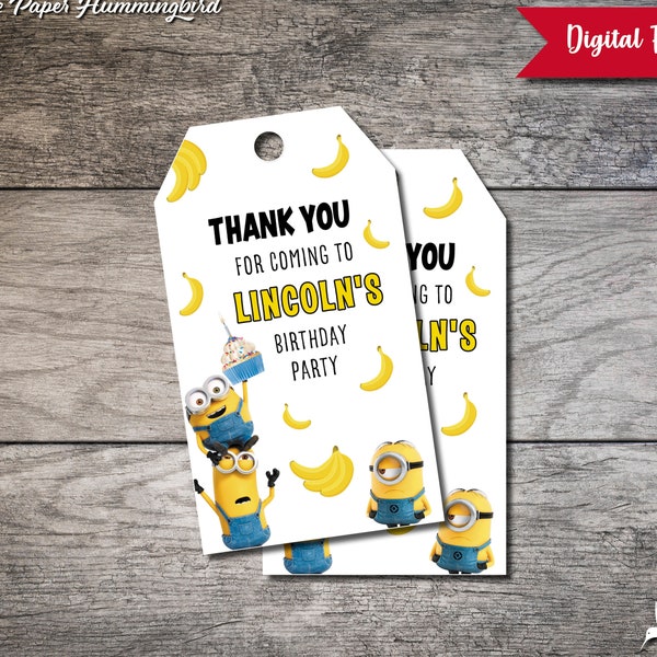 Minion Thank You - Etsy