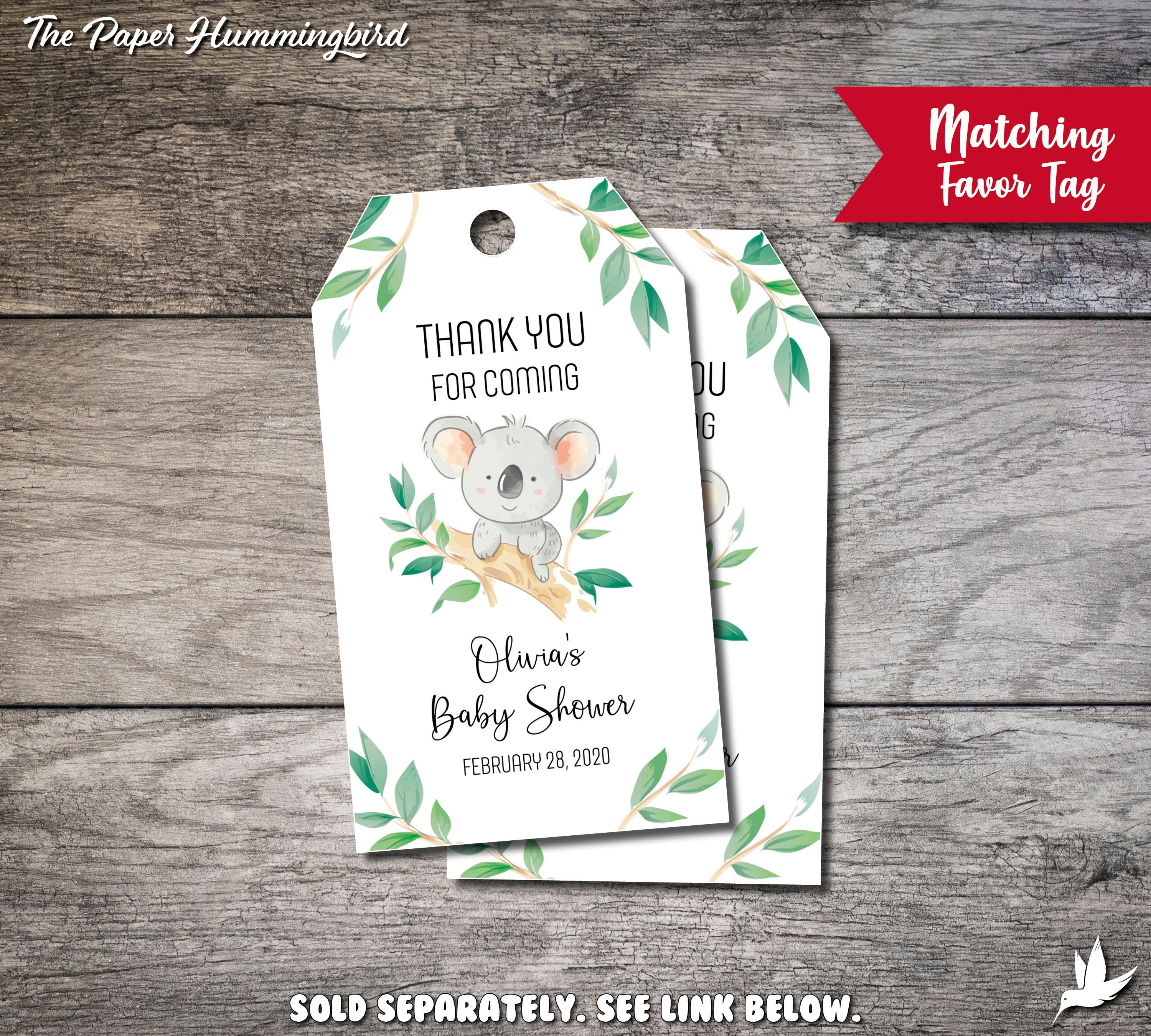 Koala Bear Return Address Labels Koala Bear Matching Labels - Etsy