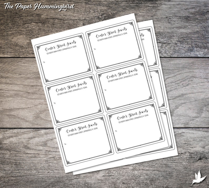 Shipping Labels, Custom Shipping Stickers 003, Personalized Label ...
