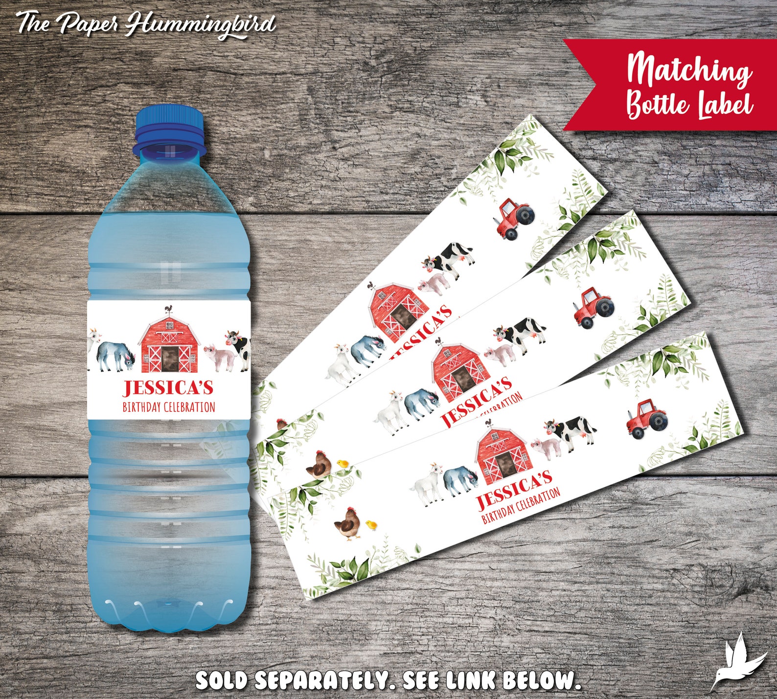 Farm Favor Tags Petting Zoo Birthday Thank You Tags Barnyard - Etsy