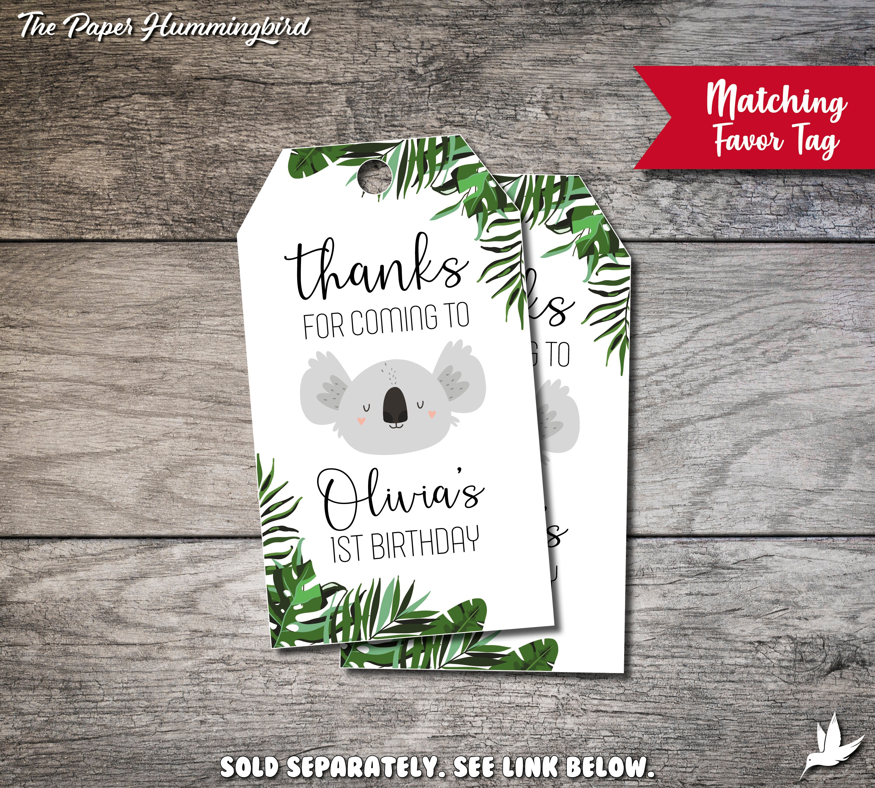 Koala Bear Birthday Water Bottle Labels Printable Koala Bear - Etsy
