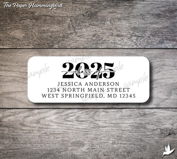 College Return Address Labels Return Address Label Printable, 2024