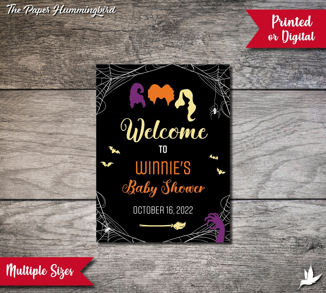Hocus Pocus Welcome Sign, 18x24 Easel Sign, Birthday Party Sign Board ...