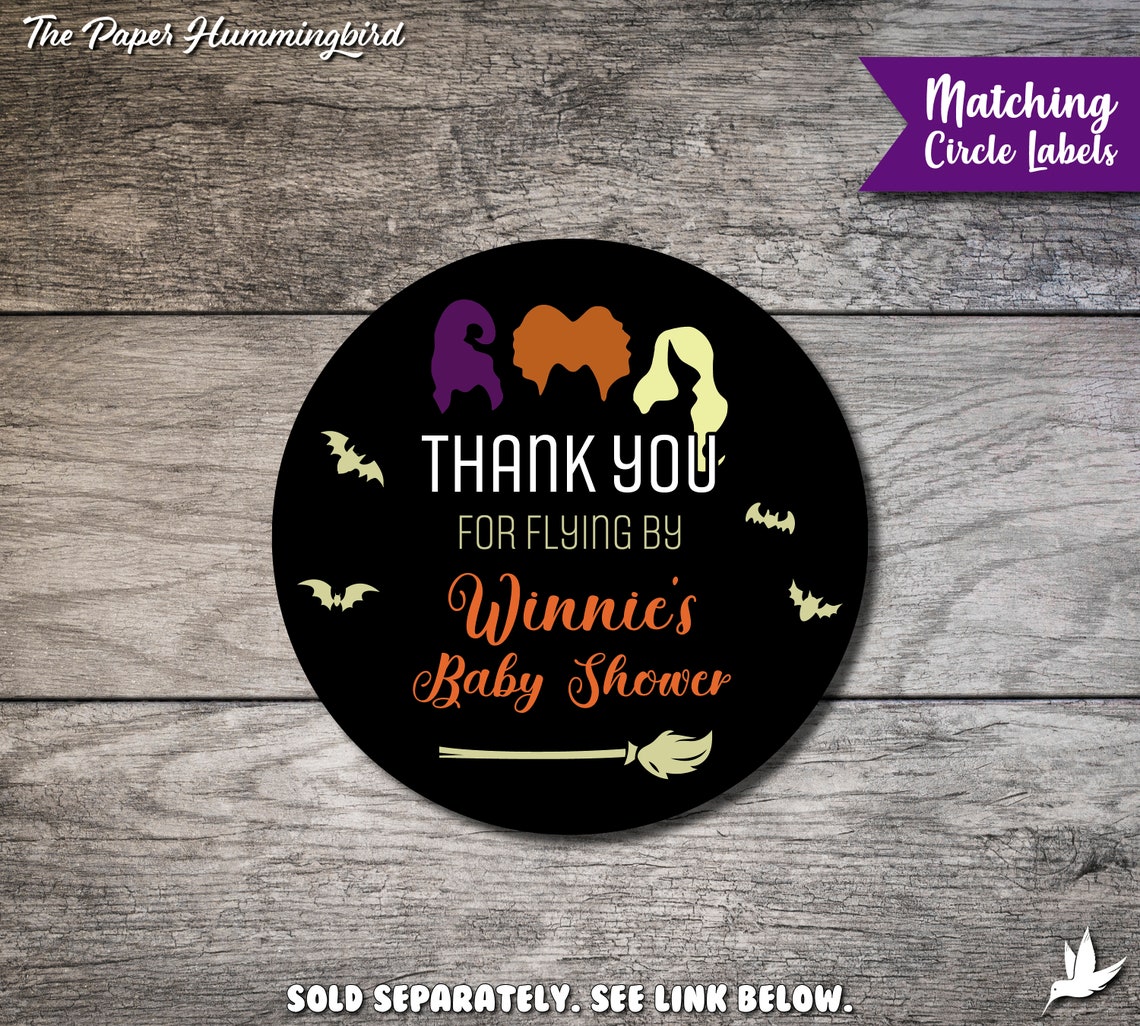 Hocus Pocus Thank You Tag Halloween Party Thank You Tags | Etsy