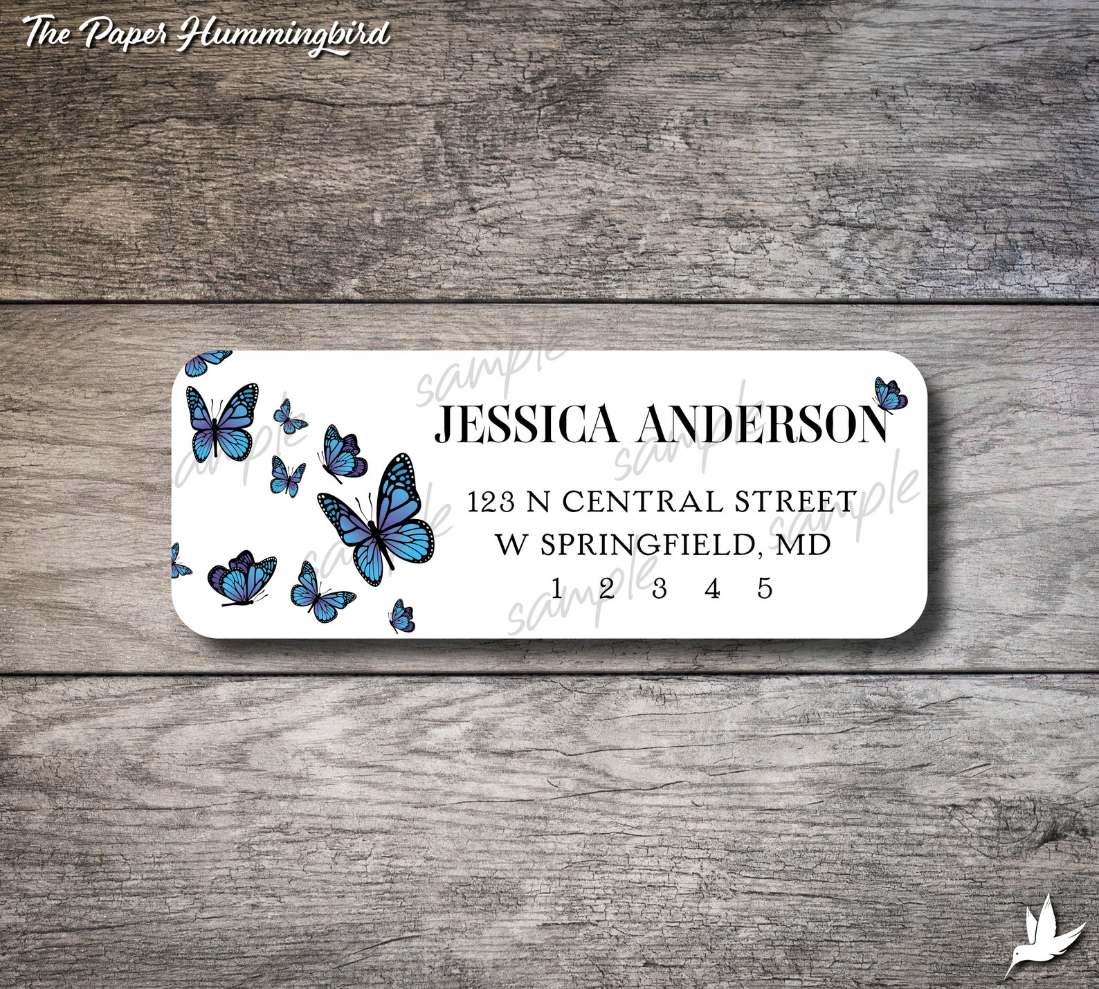 Butterfly Return Address Labels 002 Monarch Butterfly Label - Etsy
