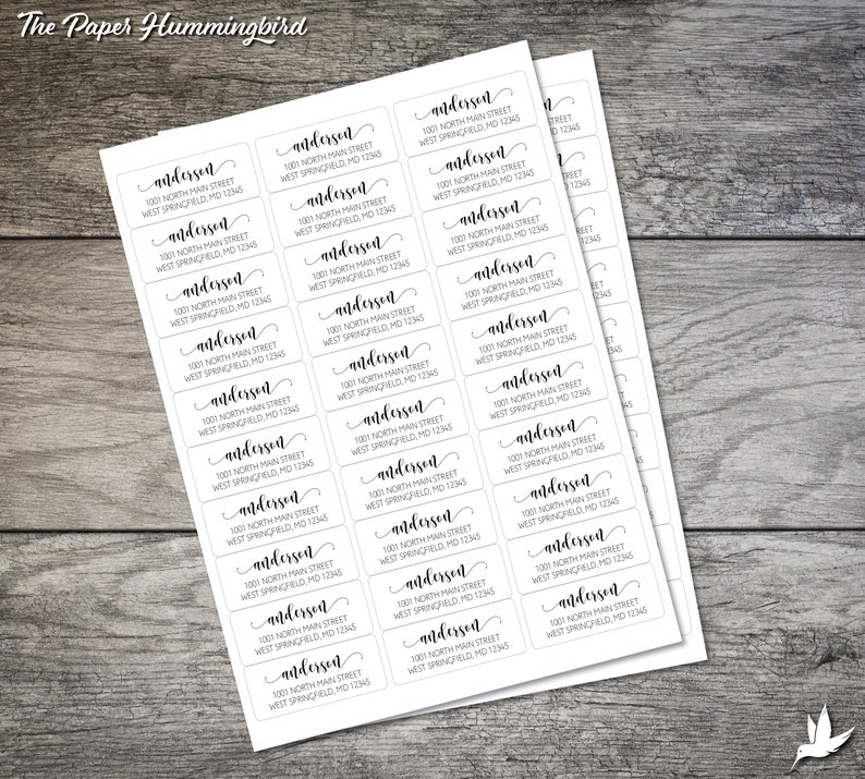 Return Address Labels, Business Label, Personalized Address Label ...