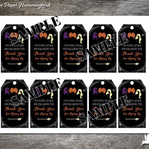 Hocus Pocus Thank You Tag Halloween Party Thank You Tags | Etsy