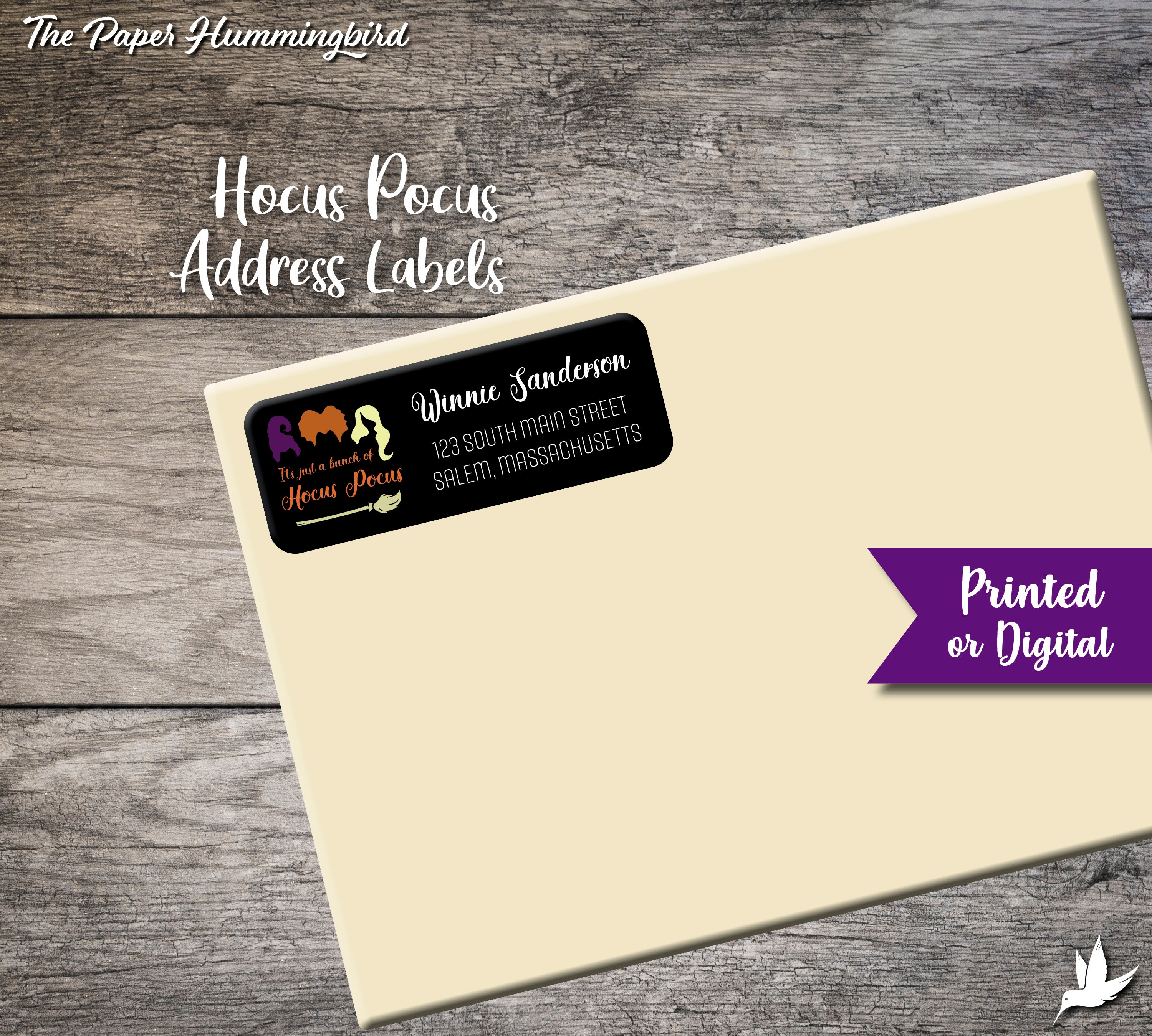 Hocus Pocus Thank You Tag, Halloween Party Thank You Tags, Hocus Pocus ...