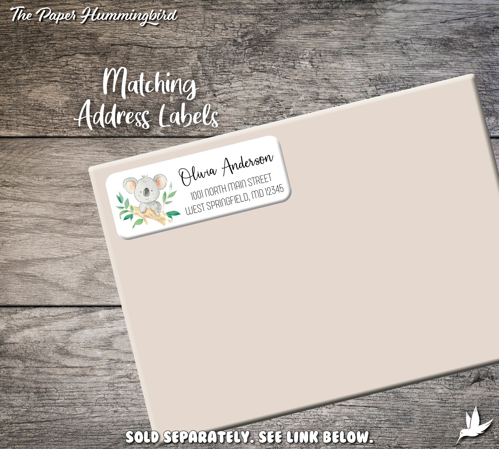 Koala Bear Thank You Tag Koala Baby Shower Favor Tags Baby - Etsy