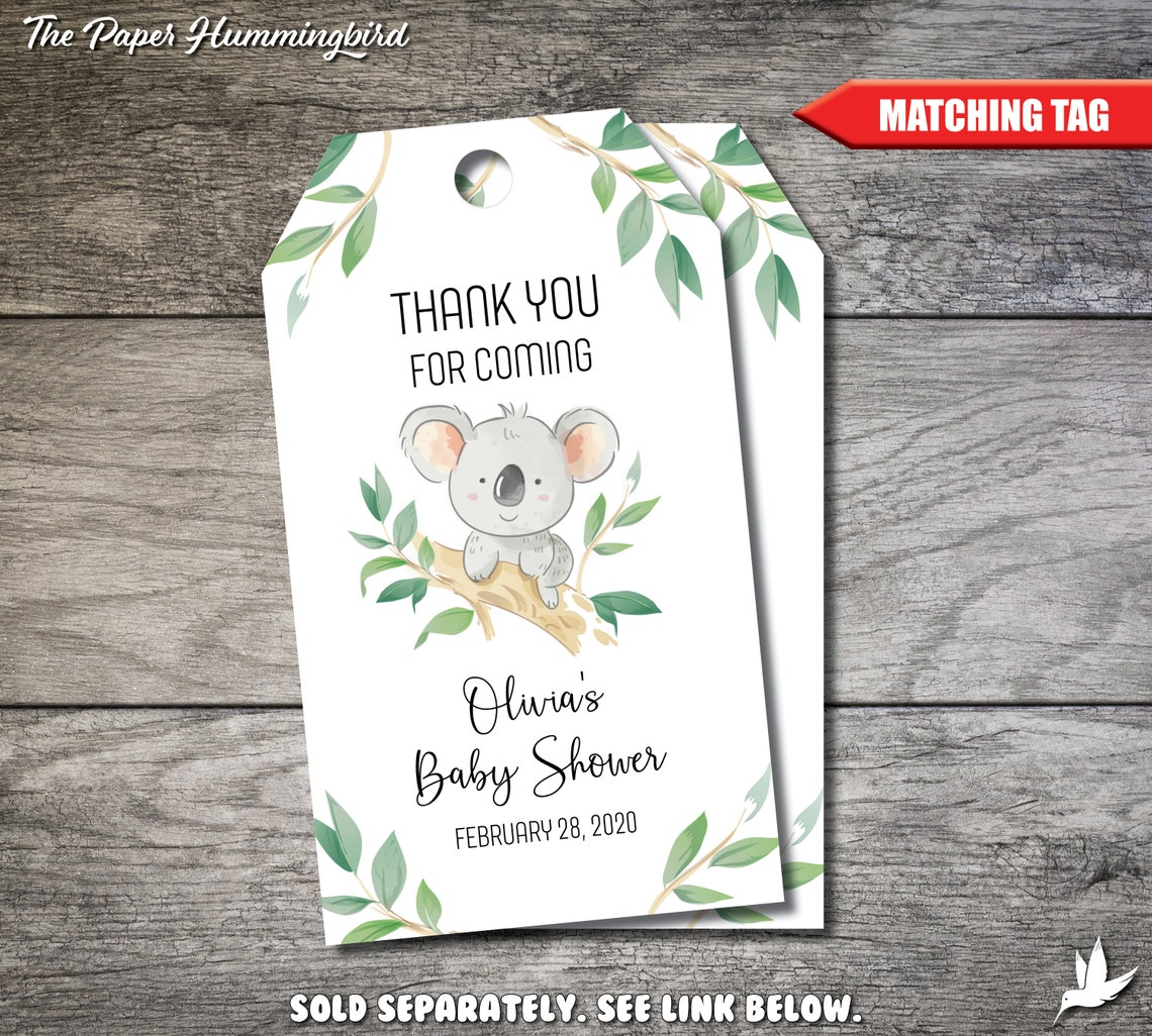 Koala Bear Return Address Labels Koala Bear Matching Labels | Etsy