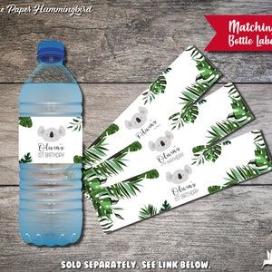 Koala Bear Birthday Thank You Tag, First Koala Birthday Favor Tags, 1st ...