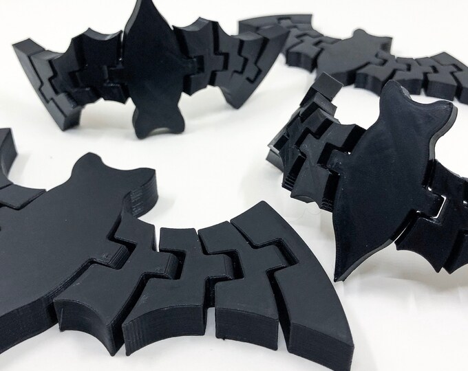 Articulating Basic Black Bats two-sizes - Etsy