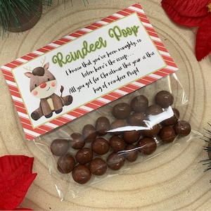 Reindeer Poop Tags Digital Download - Make Your Own Tags for Reindeer ...