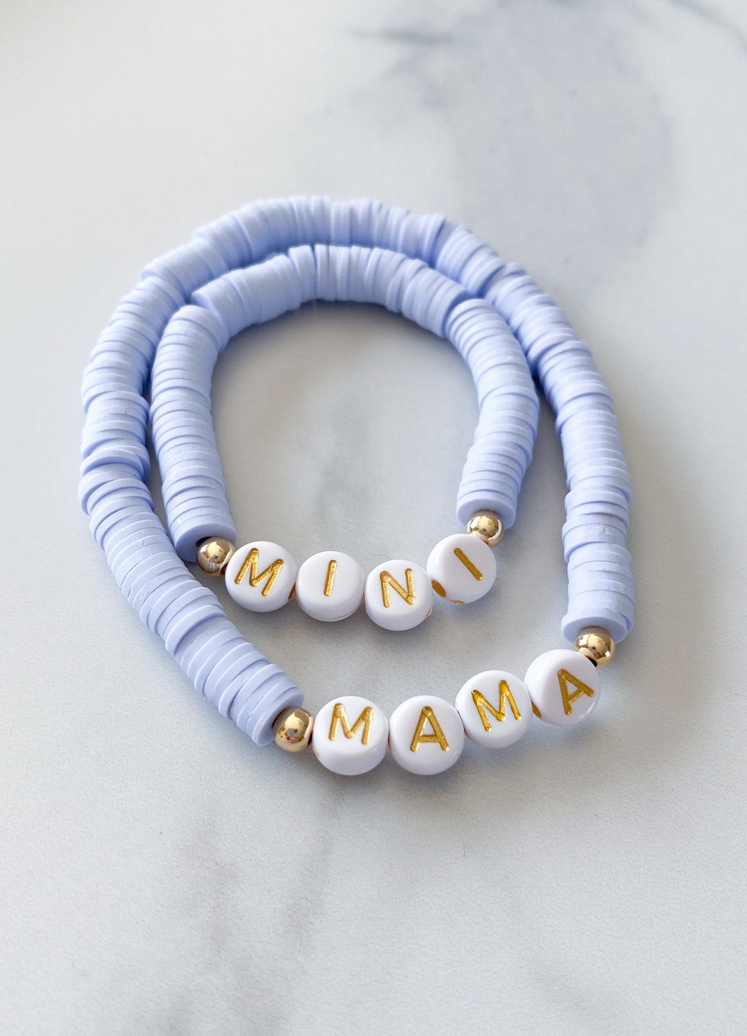 Mother's Day Gift Custom Bracelet Beaded Bracelet Heishi Bracelet ...