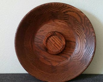 Flat wood bowl | Etsy