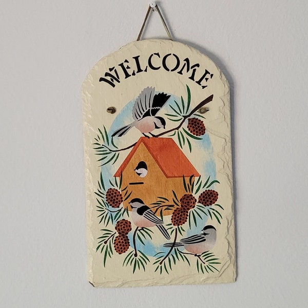 Slate Welcome Sign - Etsy