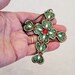 Ornate Metal Decorative Cross With Short Chain Vintage Home - Etsy