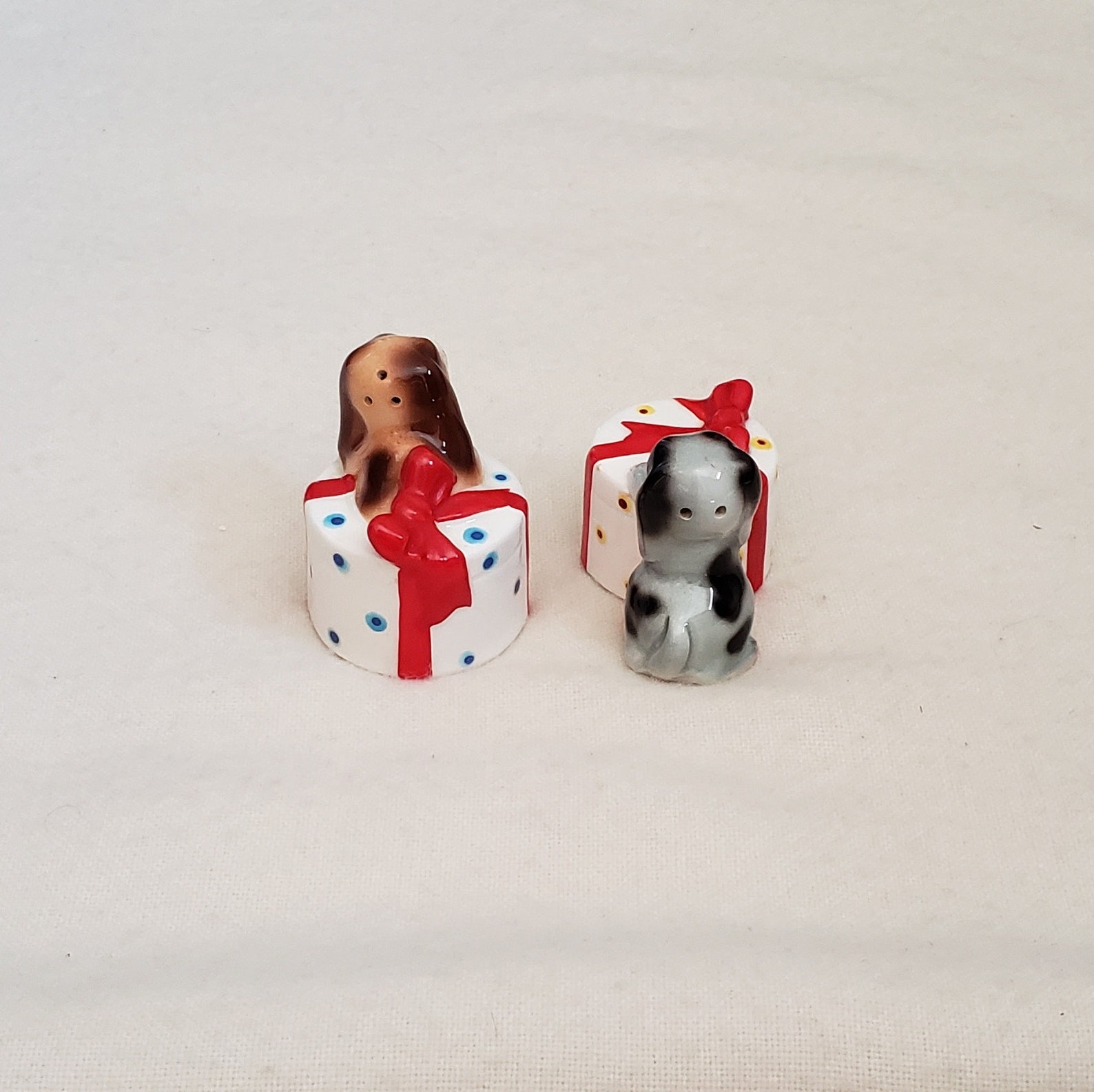 Dog Salt and Pepper Shakers Vintage S & P Shakers Whimsical | Etsy