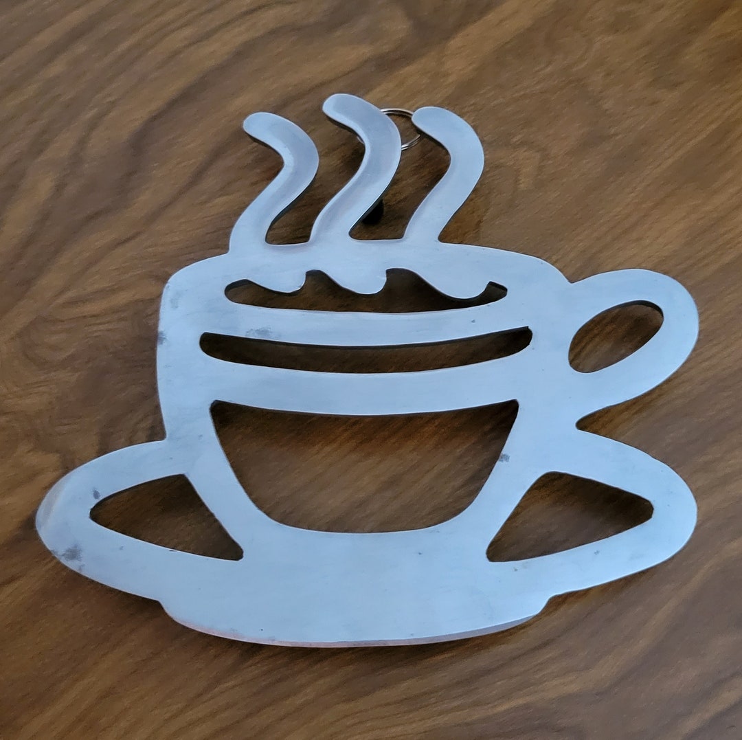 Coffee Cup Shaped Trivet, Vintage Copco Metal Kitchen Hot Plate - Etsy