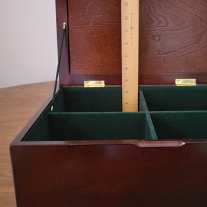 Vintage Wood Storage Box, Bombay Company 4 Compartment Keepsake Box - Etsy