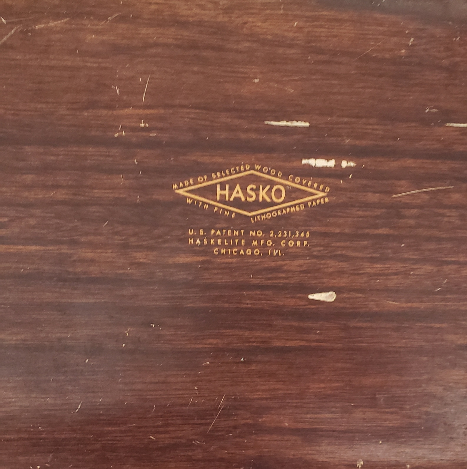 Two Hasko Wood Trays With Fox Hunt Lithograph Paper Design | Etsy