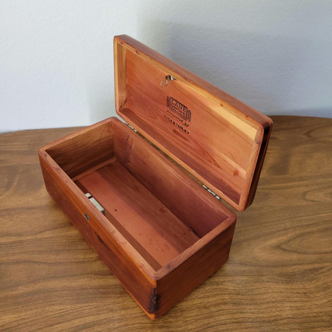 Lane Cedar Wood Box, Vintage Furniture Promo, No Key - Etsy