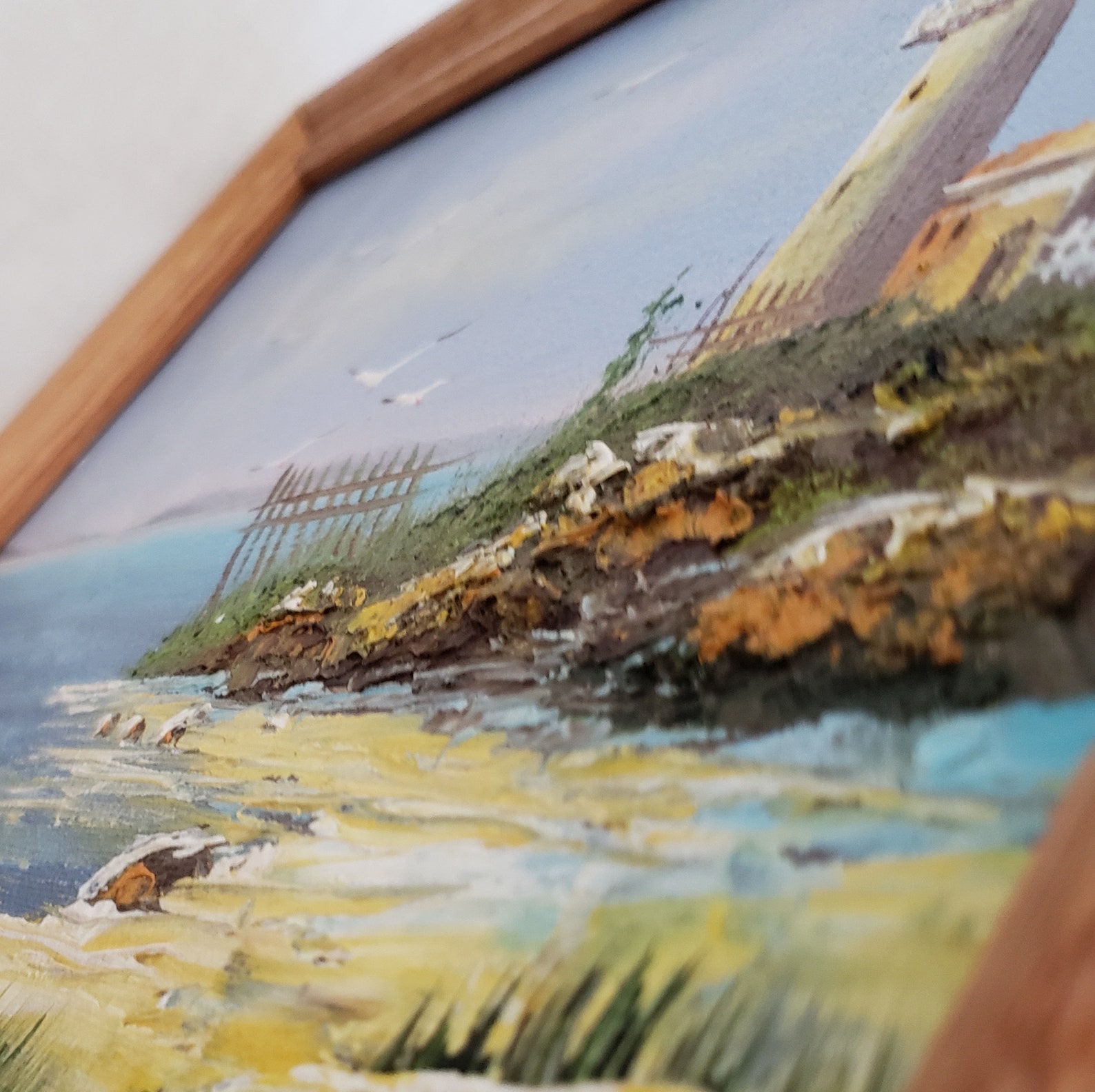 Lighthouse Original Oil Painting Signed by Brian Roche Framed - Etsy